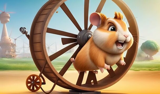 Hamster Wheel Animation