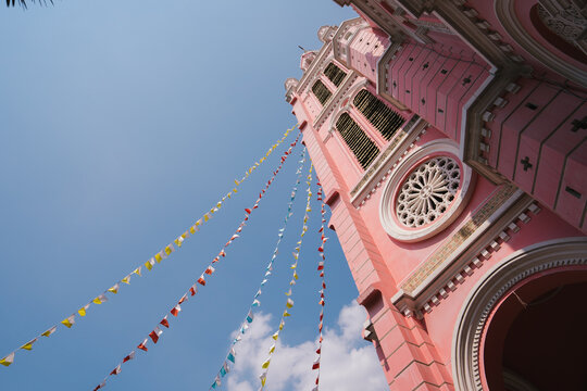 Pink Church Wallpaper
