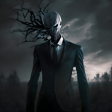 Scary Slender Man Wallpaper