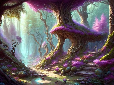 Purple Fantasy Forest Images – Browse 21,735 Stock Photos, Vectors, and ...