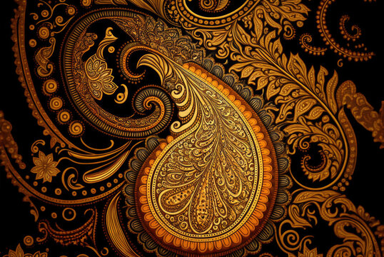 Yellow Paisley Background Images – Browse 10,806 Stock Photos, Vectors ...