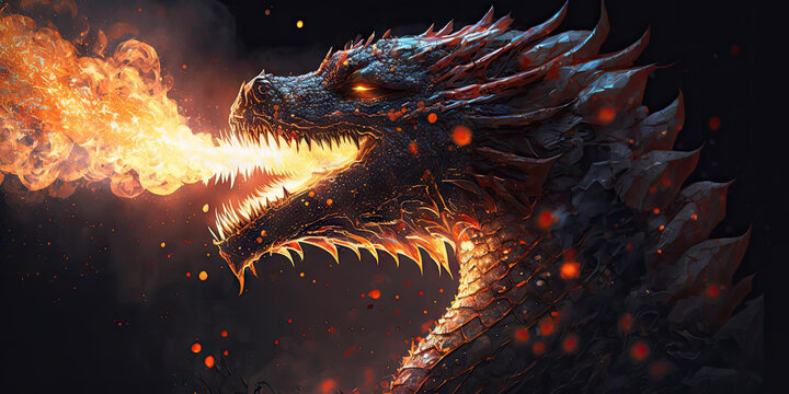 Red Dragon Breathing Fire Images – Browse 2,575 Stock Photos, Vectors ...