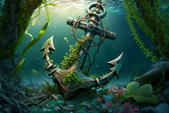 Real Anchor Underwater
