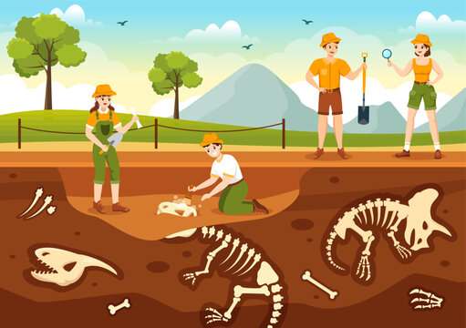 Cartoon Fossils Underground Images – Browse 682 Stock Photos, Vectors ...