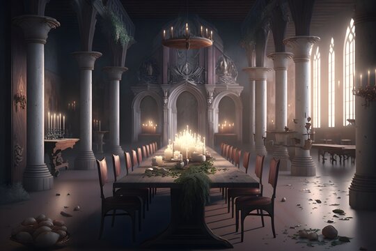Medieval Castle Dining Room