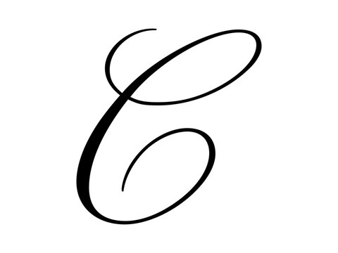 Calligraphy Capital Letter C