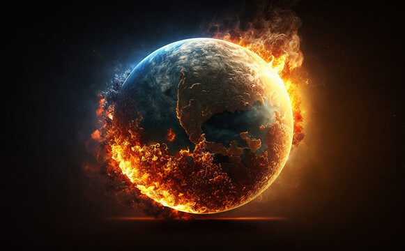 Planet Earth On Fire 1920x1080