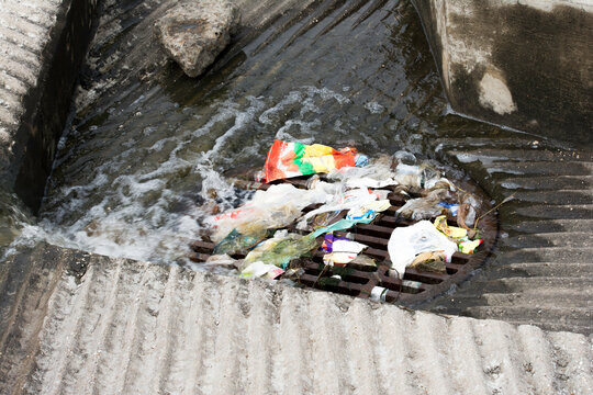 Clogged Storm Drain
