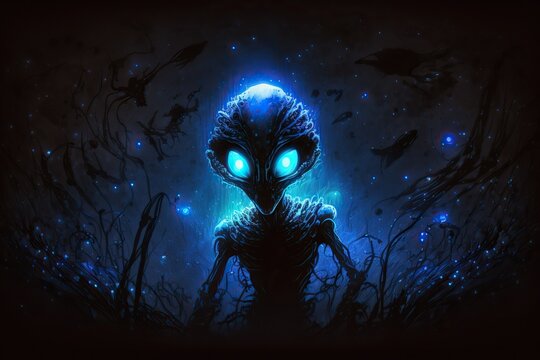 Blue Alien Wallpaper