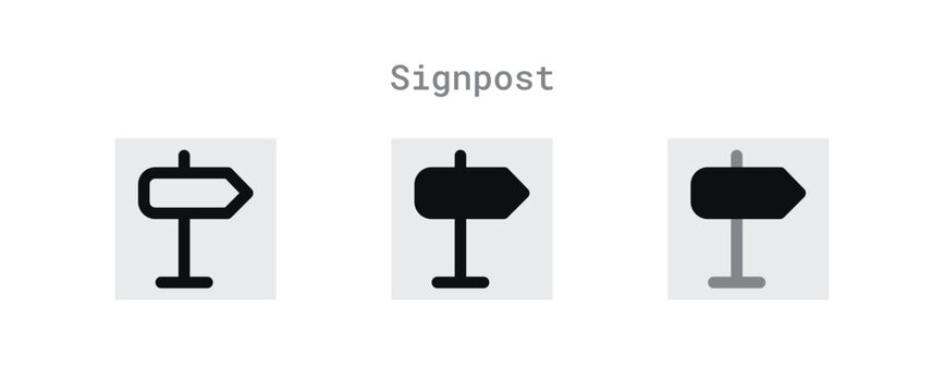 "Signpost Icon" Images – Browse 313 Stock Photos, Vectors, and Video ...