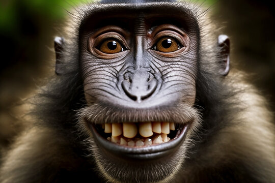 Monkey Smiling Meme