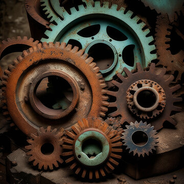 Rusty Gear Iphone Wallpaper
