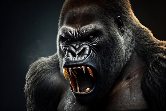 Scary Gorilla Face
