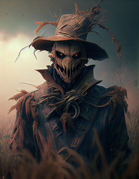 Scary Scarecrow Art