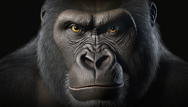 Silverback Gorilla Eyes