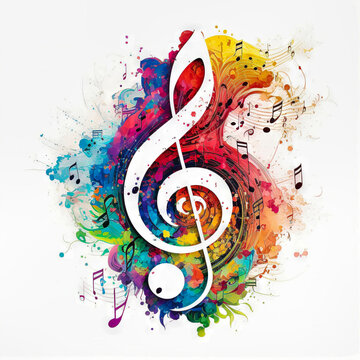 Cool Treble Clef Wallpaper