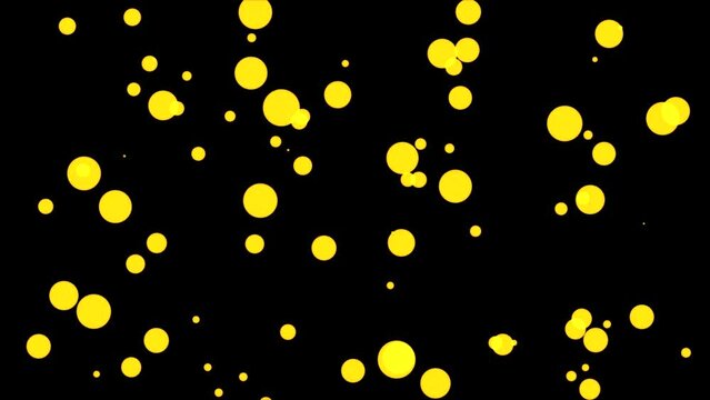 Yellow Bubbles Background