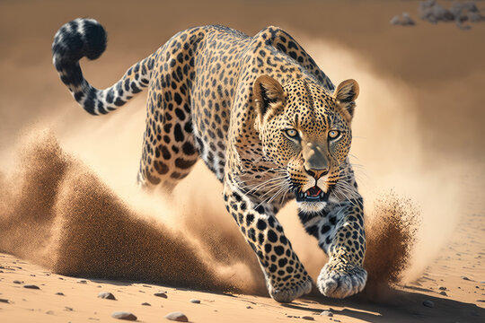 Leopard Running