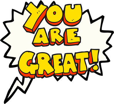 You Are Great Clipart