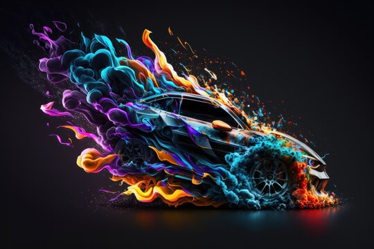 Car Exploding Wallpaper