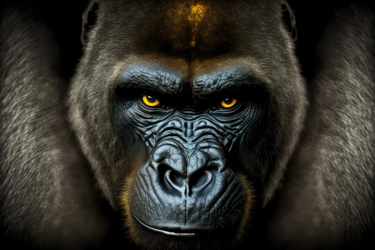 Silverback Gorilla Eyes