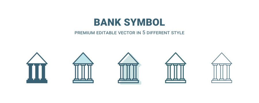 Afbeeldingen over "Bank Symbol" – Blader in stockfoto's, vectoren en ...