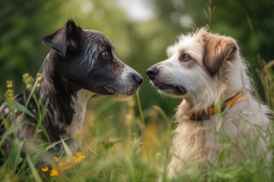 Dogs Playing Together