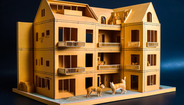 Cardboard Model House