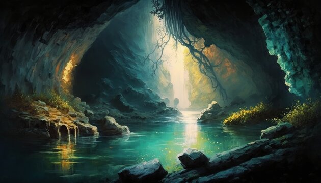 Beautiful Underground Cave