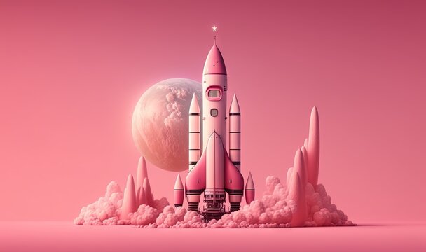 Pink Rocket Ship Images – Browse 9,124 Stock Photos, Vectors, and Video ...
