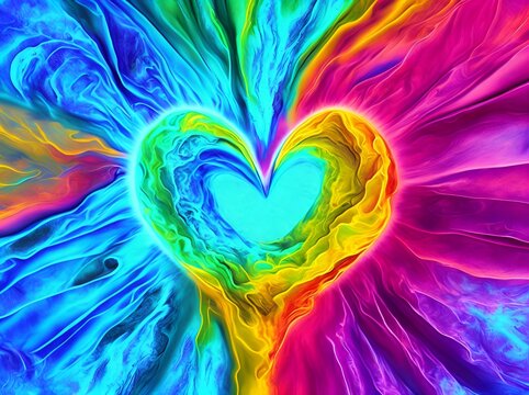Tie Dye Heart Clipart Google