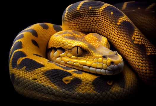 Black And Yellow Python