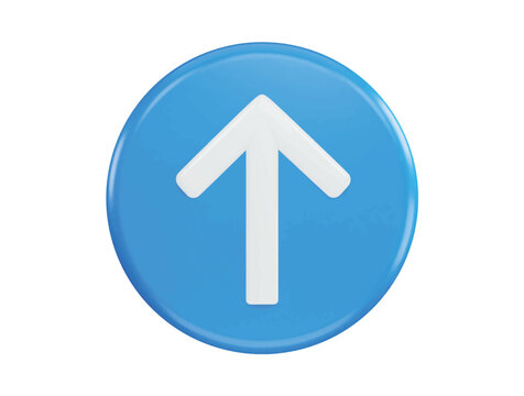 Up Arrow Icon Blue