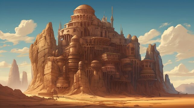 Desert Castle Art