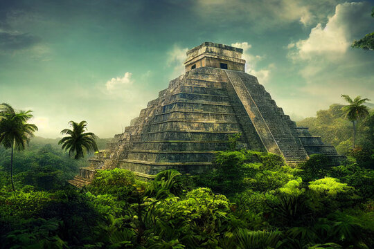 Mayan Pyramid Wallpaper