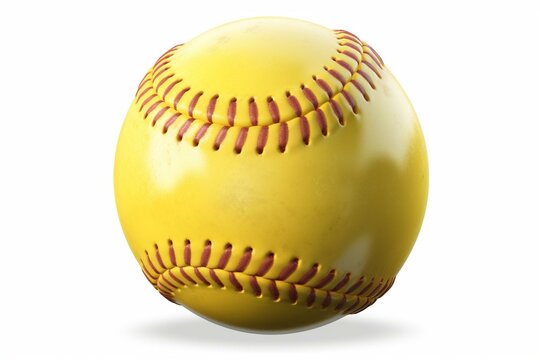 Yellow Softball Vector