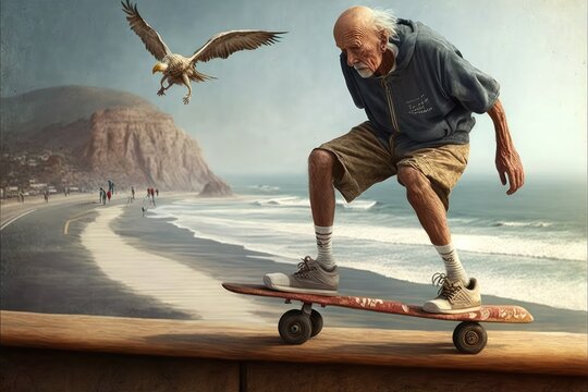 Old Man Skateboard Images – Browse 3,490 Stock Photos, Vectors, and ...