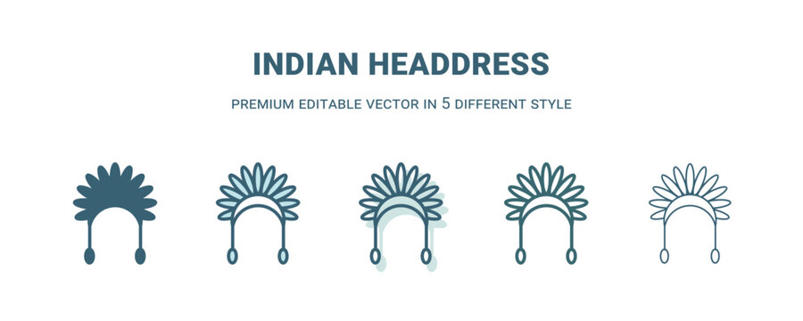 Indian Headdress Logo Images – Browse 2,854 Stock Photos, Vectors, and ...