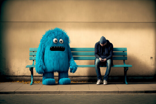 Blue Monster Logo Hd