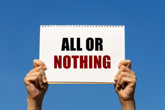 "All Or Nothing" Images – Browse 124 Stock Photos, Vectors, and Video ...