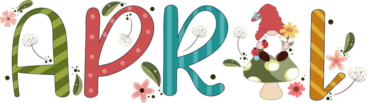 April Calendar Clip Art