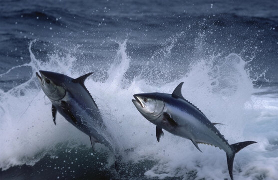 Bluefin Tuna Jumping Pictures