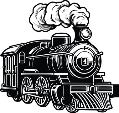 Steam Train Engine Clip Art