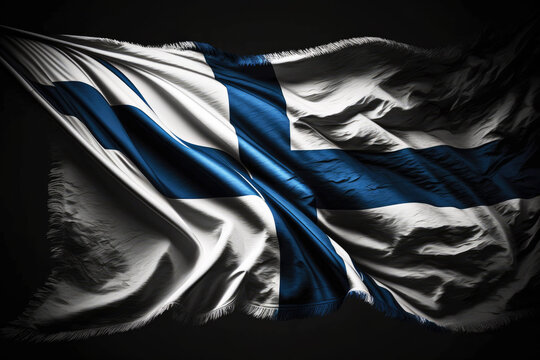 Finnish Flag Wallpaper