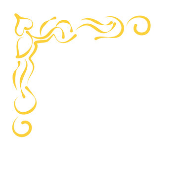 Fancy Gold Corner Borders