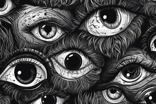 Surrealism Drawings Of Eyes