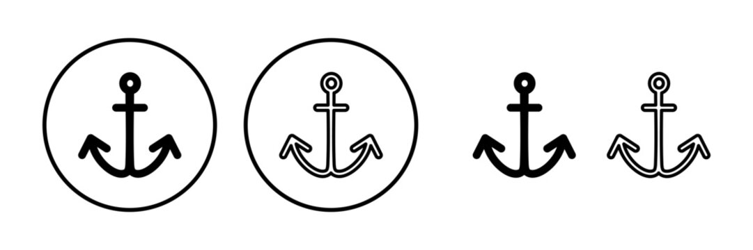 Black Anchor Symbol