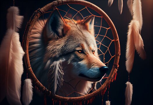 Wolf Dreamcatcher Wallpaper