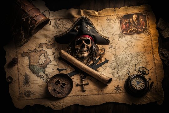 Pirate Map Wallpaper
