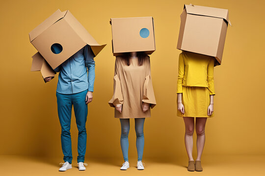 Cardboard Box On Head Images – Browse 13,127 Stock Photos, Vectors, and ...